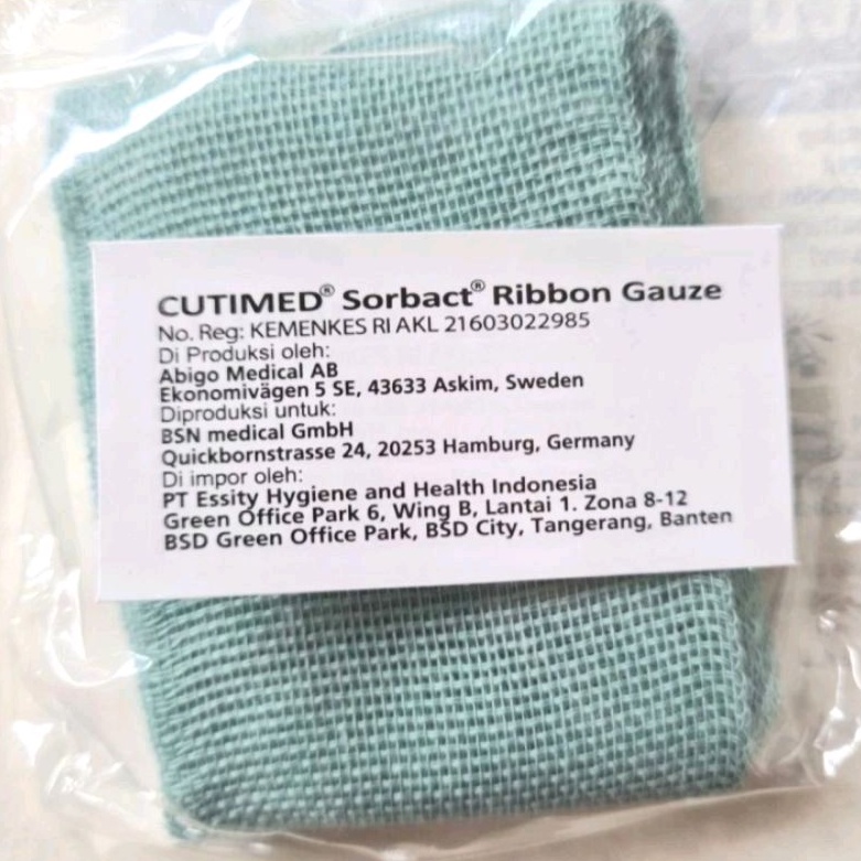 Jual Cutimed Sorbact Ribbon Gauze 200x5cm ORIGINAL BSN Cutimed Sorbact ...