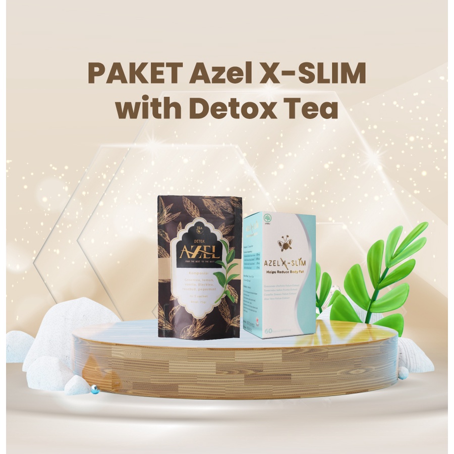 Jual Bundling AZEL X-SLIM + DIET TEA Premium | 2 Buah (1 Botol X-SLIM ...