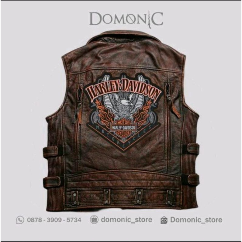Jual jaket dan vest Harley Davidson jaket kulit jaket motor original ...