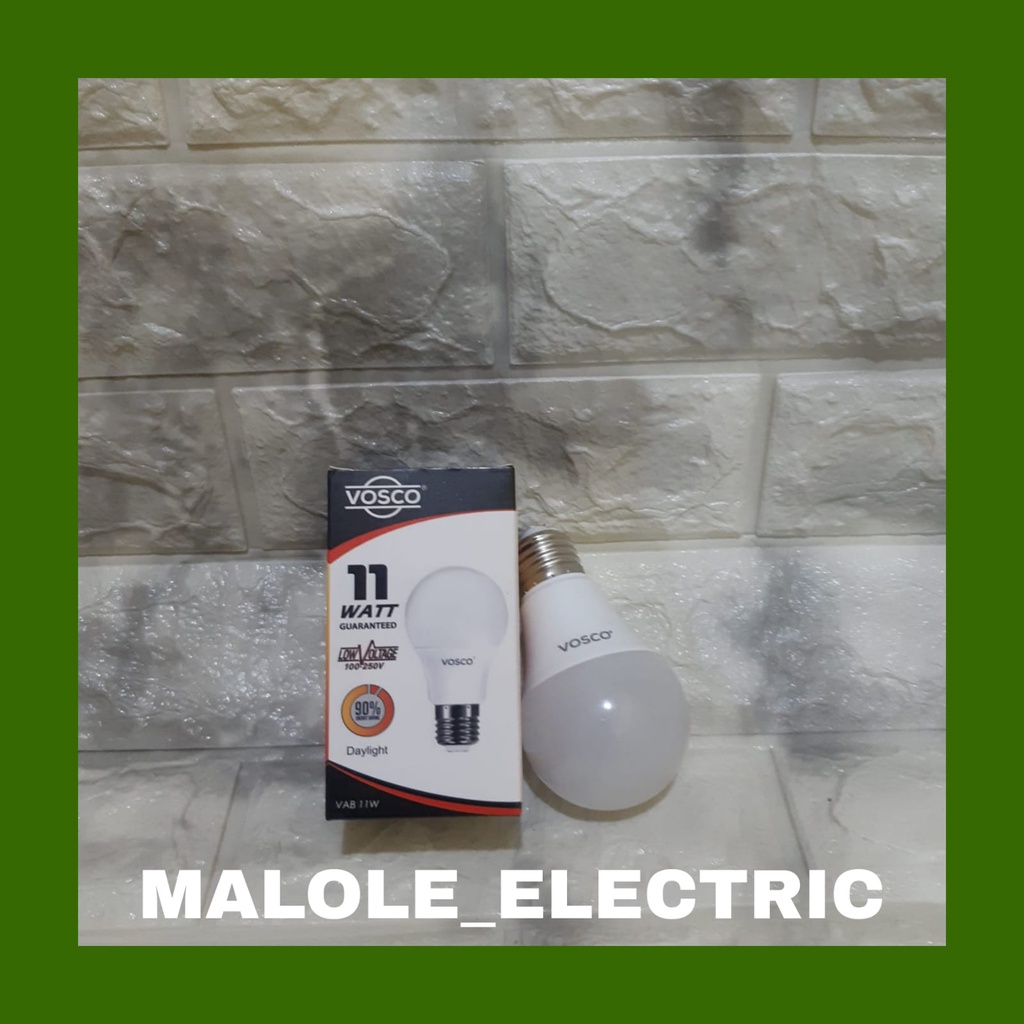 Jual LED vosco A-Bulb 11 watt // 11 watt cahaya putih | Shopee Indonesia
