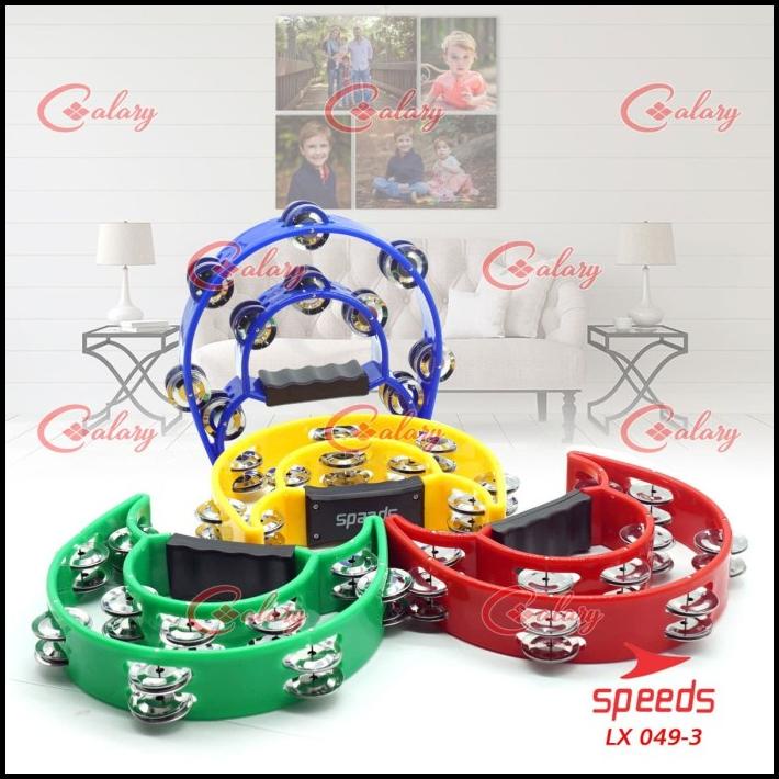 Jual Alat Musik Tamborin Tambourine Double Ring Kecrekan Tamborin 049-3 ...