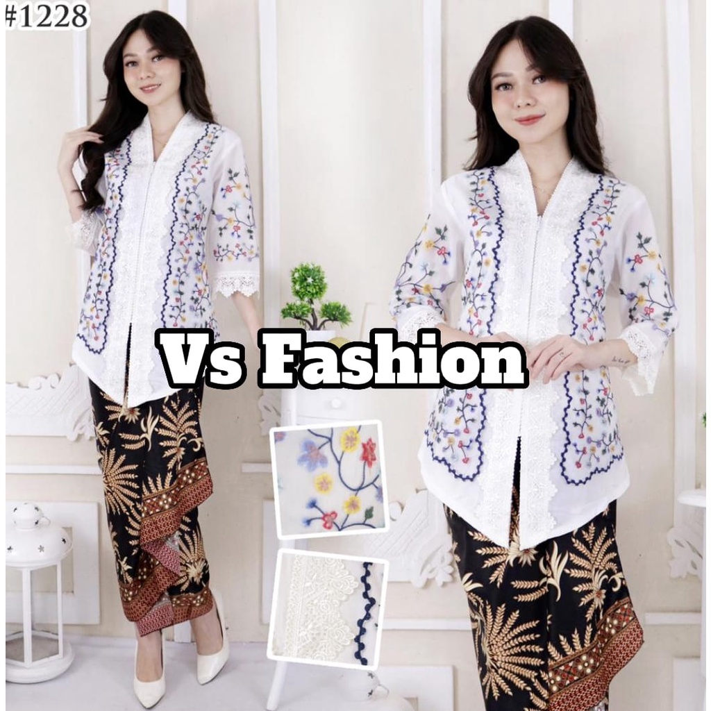 Jual 0969/0970 kebaya alexuez bordir organdi /kebaya encim premium ...