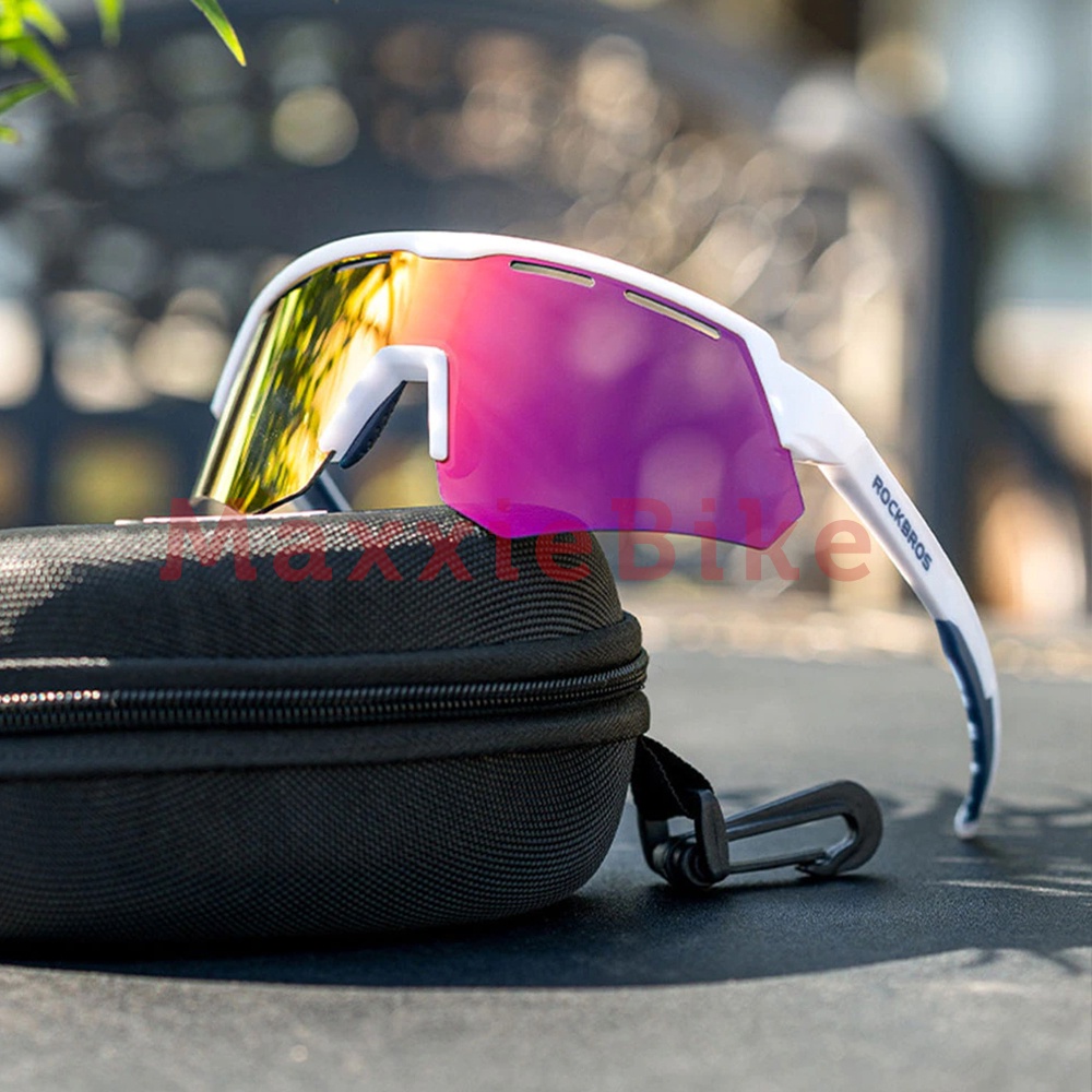 Jual ROCKBROS SP246-1 Kacamata Sepeda Cycling Sunglasses Bike Eyewear Multi Lens | Shopee Indonesia