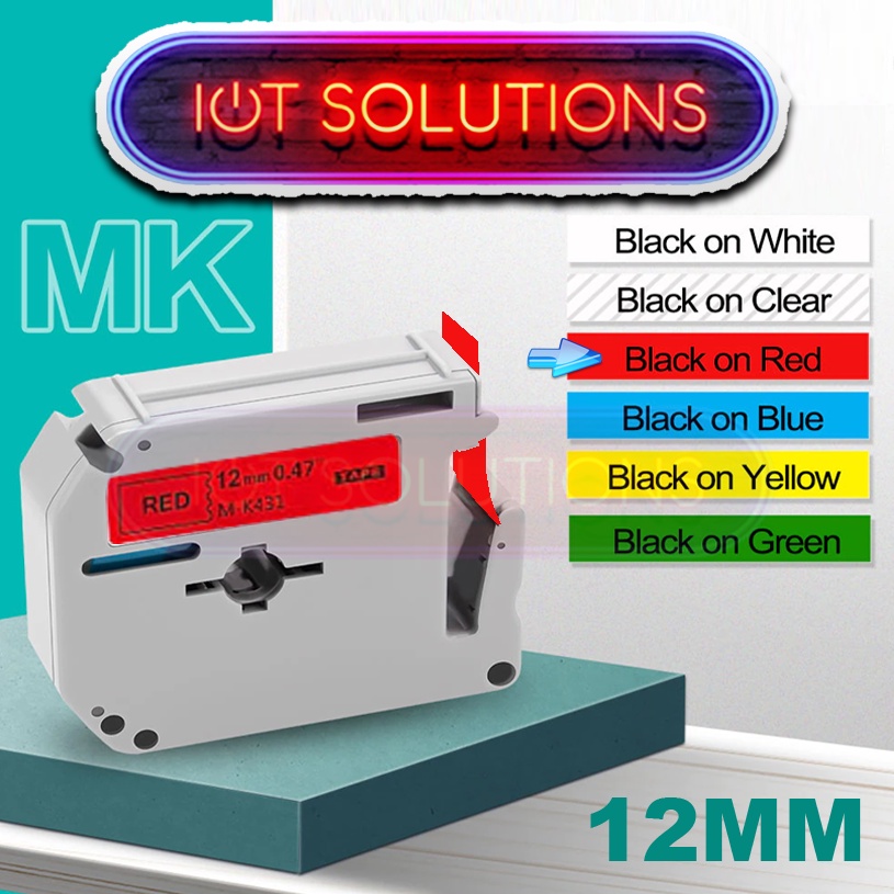 Jual Label Tape 12mm MK-231 M-K231 MK-131 MK-431 MK-531 MK-631 MK-731 ...
