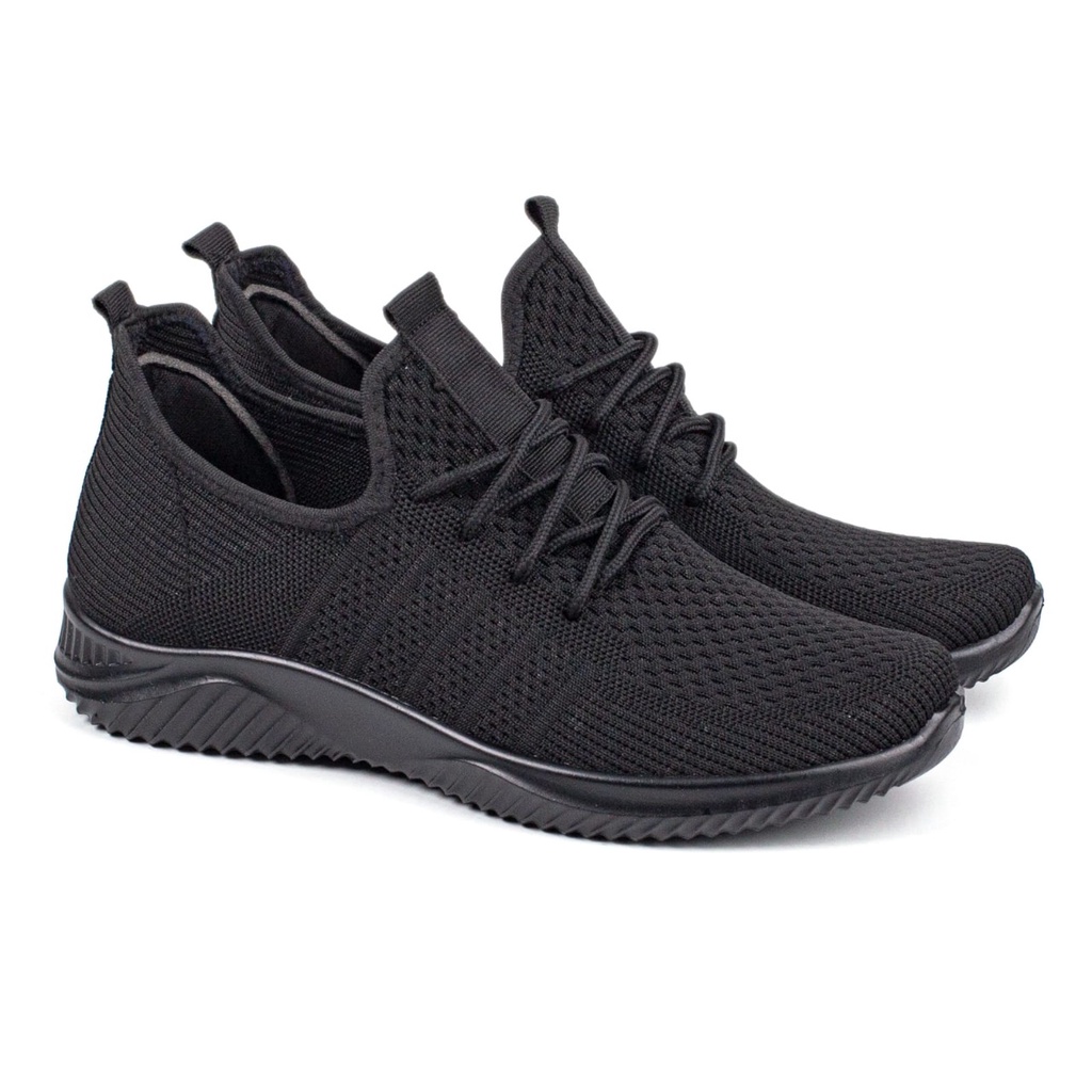 Jual SNEAKER SEPATU IMPORT SM605-H HITAM/SEPATU DEWASA/SEPATU SEKOLAH ...