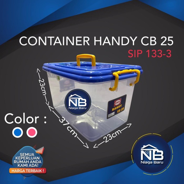 Jual [KReady] Shinpo Sip 133-3 Handy Container Box Dgn Handle Cb 25 ...