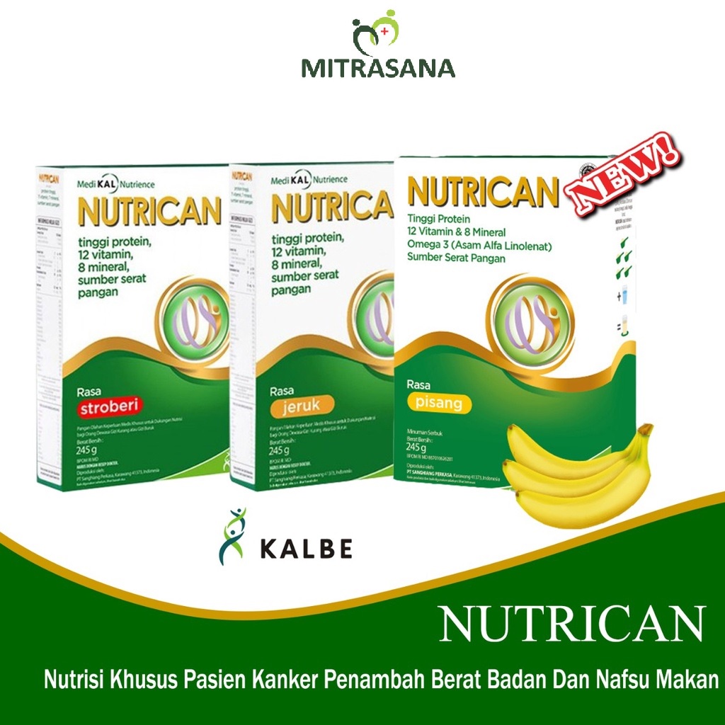 Jual Nutrican Susu Rasa Pisang / Jeruk / Strawberry 245 gram | Shopee Indonesia
