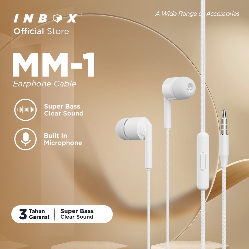 Jual Earphone | Handsfree | Headset | Cable Earphone Inbox MM-1 GARANSI ...
