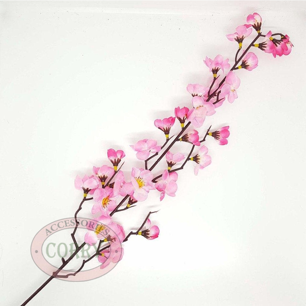Jual Bunga Sakura Pink 70 Cm Dekorasi Imlek Plastik Polyester Meihwa ...