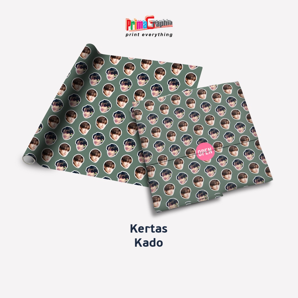 Jual Cetak Kertas Kado Custom Desain Template | Shopee Indonesia