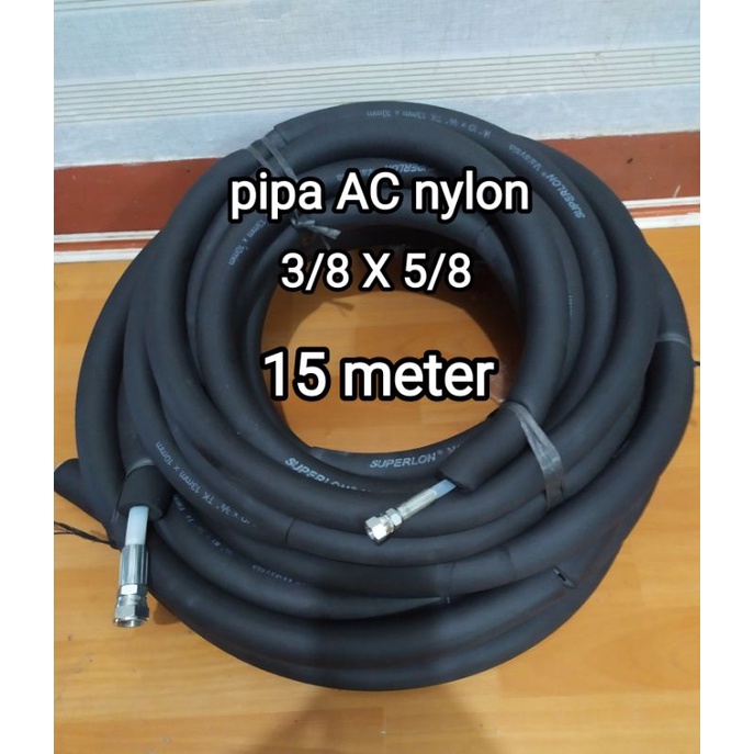 Jual Pipa Ac nylon 3/8 X 5/8 panjang 15 meter pipa AC standing | Shopee ...