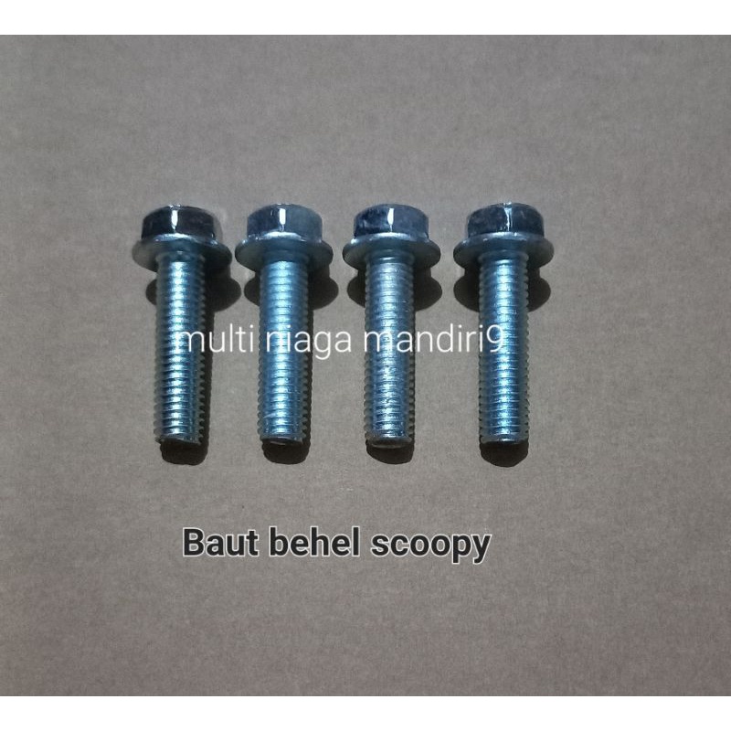 Jual baut behel / baut behel scoopy besi putih, besi kuning, stainlees ...
