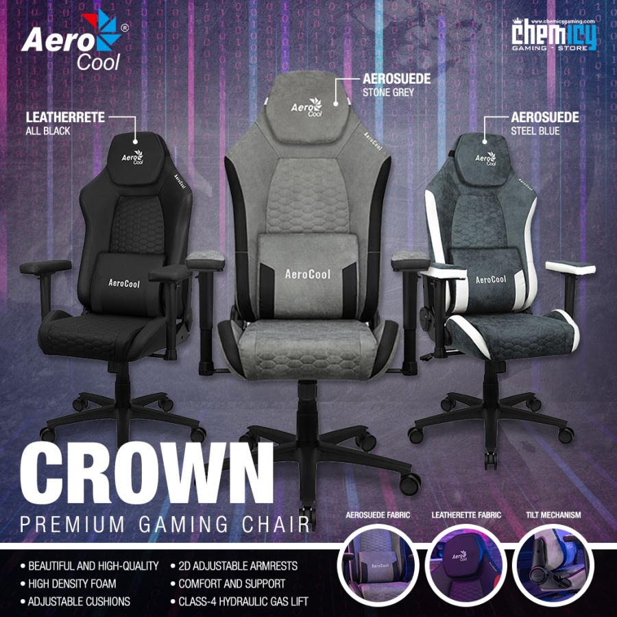 Jual Aerocool Crown Gaming Chair / Kursi Gaming | Shopee Indonesia