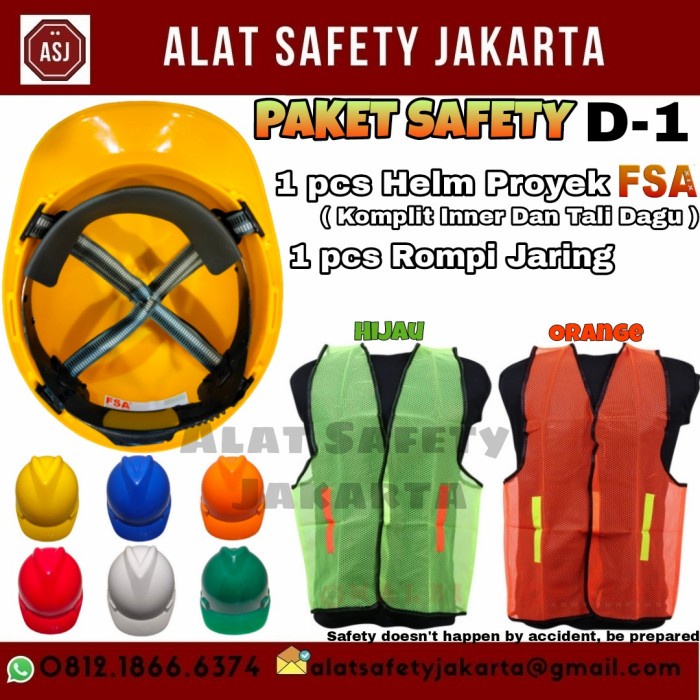 Jual Rompi Paket Helm Proyek Fsa ( Warna Cerah ) + Rompi Safety Proyek ... Jual Rompi Paket Helm Proyek Fsa ( Warna Cerah ) + Rompi Safety Proyek ...