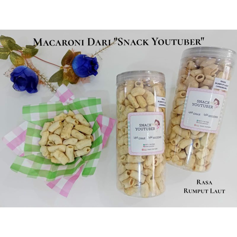 Jual MACARONI SNACK RASA RUMPUT LAUT DARI SNACK YOUTUBER | Shopee Indonesia
