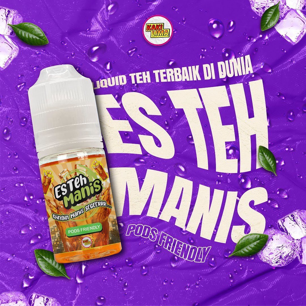 Jual [POD FRIENDLY 30ML 10MG] ES TEH MANIS DINGIN BY KAKILIMA | Shopee ...