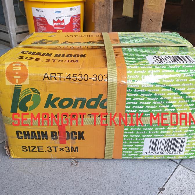 Jual CHAIN BLOCK TAKEL KEREKAN KATROL HOIST 3TON 3 TON 3 METER 3MTR ...