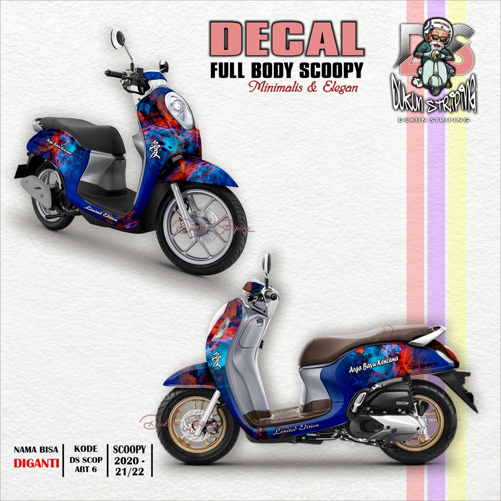 Jual Decal Scoopy full body Dekal Sticker skupy New Fi Baru 2020 2021 ...