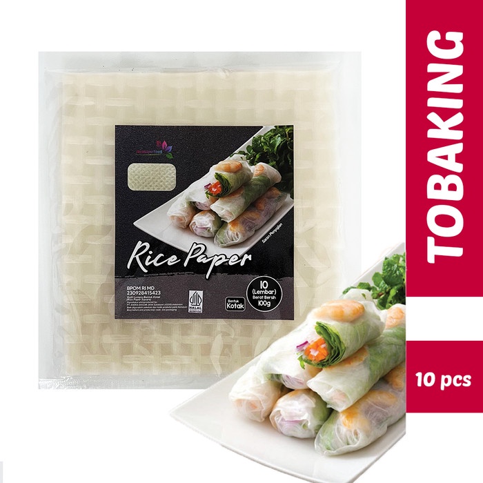 Jual Rice paper Kulit Lumpia Vietnam Spring Roll Banh Trang 10 lembar ...