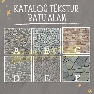 Jual STIKER TEKSTUR MOTIF BATU ALAM MATERIAL PADA MINIATUR MAKET, SKALA ...