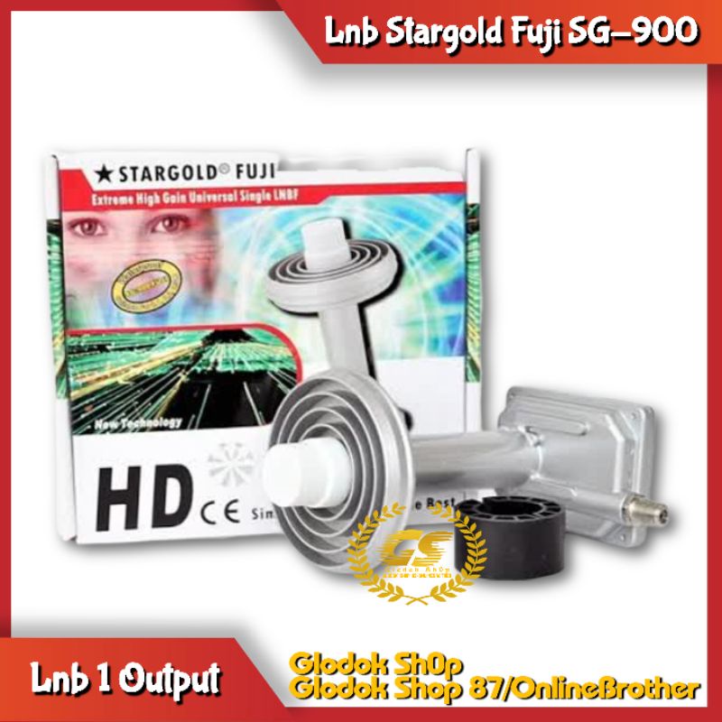 Jual LNB PARABOLA KUBAND STARGOLD FUJI SG900 LNB 1 OUTPUT LNB STARGOLD ...