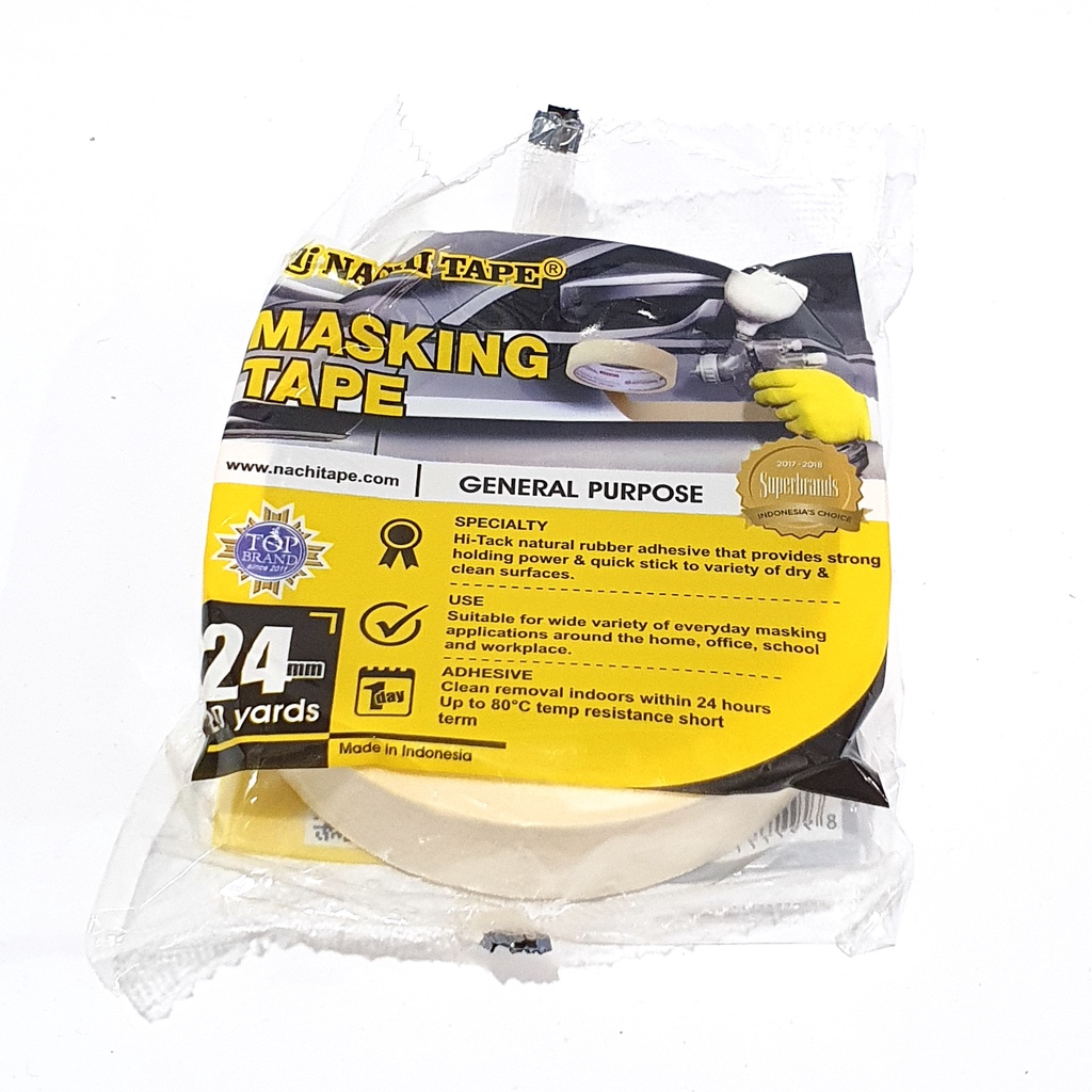 Jual Isolasi Dico Duco Lakban Kertas Masking Tape Nachi 24 mm x 20 Y ...
