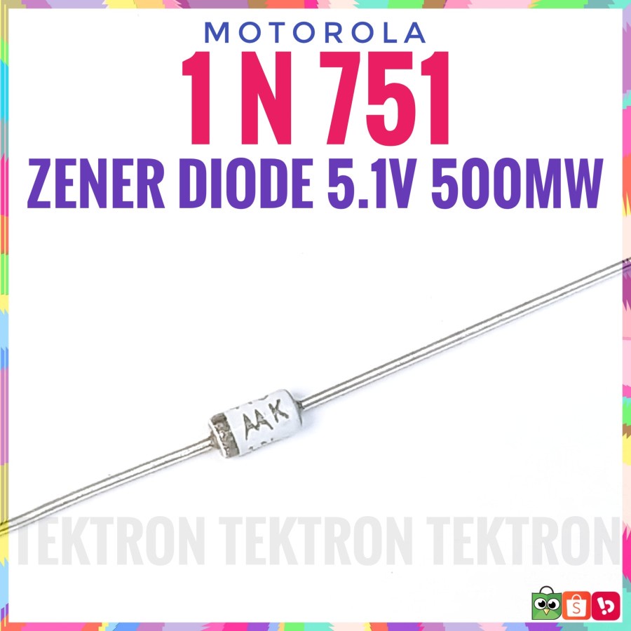 Jual Zener Diode 5V Branded 5.1V 5V1 Dioda | Shopee Indonesia
