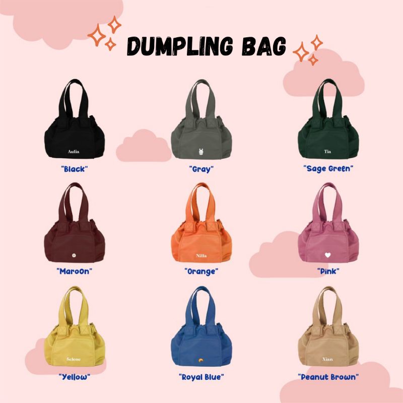 Jual MICRO DUMPLING BAG TAS SELEMPANG WANITA MINI SLINGBAG PARASUT ...