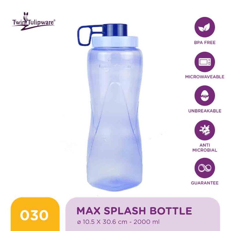 Jual MAX SPLASH BOTTLE 2000 ML/botol minum tulipware isi 2 liter ...