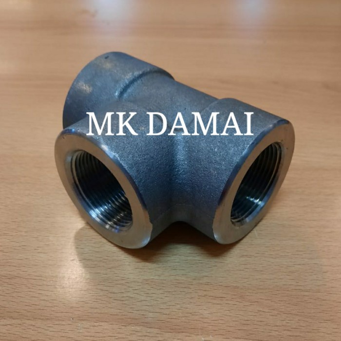 Jual Ape Tee Besi Class 3000 Npt 1/2" Tee #3000 Carbon Steel | Shopee ...