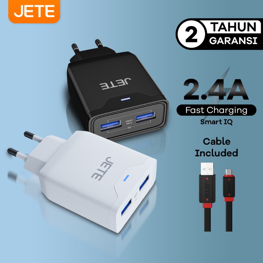 Jual Kepala Charger | Adaptor Hp Fast Charger Kabel USB Micro JETE C82 ...