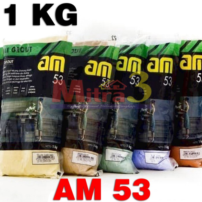 Jual @#@#@#] AM 53 Tile Grout 1 KG Semen Pengisi Nat Keramik Granit ...