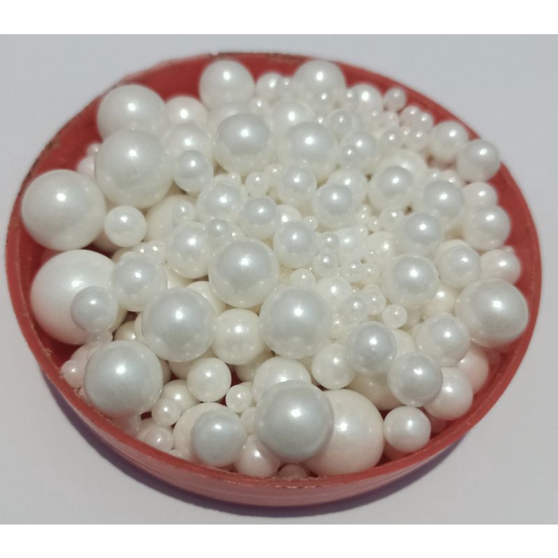 Jual Spikel Mutiara putih Mix Size/Sprinkle Mutiara putih mix Size 10gr ...