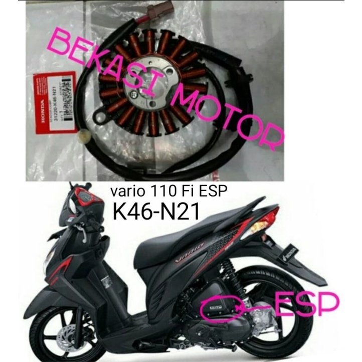Jual stator comp spul honda vario 110 ESP Fi original 31220-K46-N21 | Shopee Indonesia