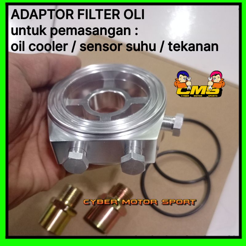 Jual Adaptor filter oli mobil untuk pemasangan sensor suhu tekanan atau ...