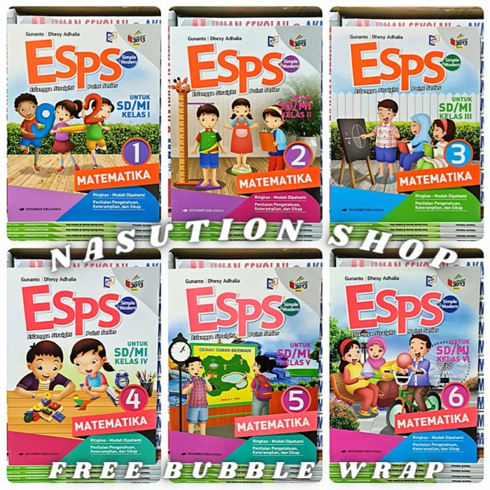Jual BUKU ESPS MATEMATIKA KELAS 1 2 3 4 5 6 SD K13 REVISI ERLANGGA ORIGINAL | Shopee Indonesia