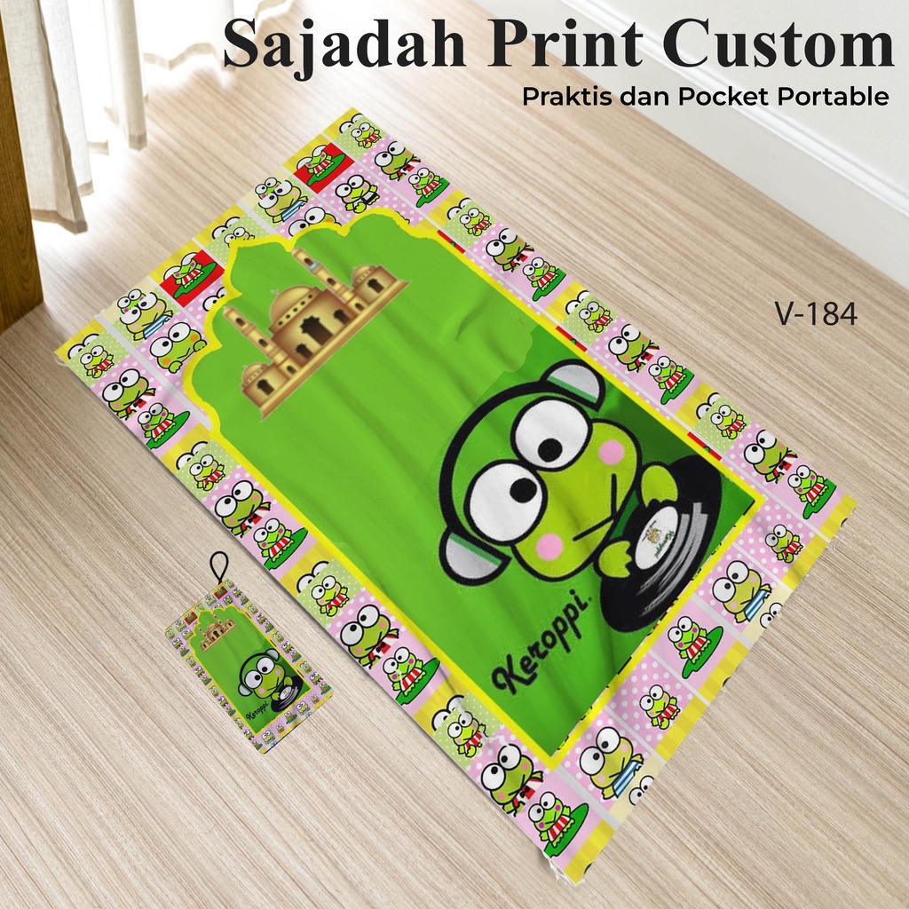 Jual Sajadah Custom Nama Sajada Travel Sejada Muka Traveling Pouch ...