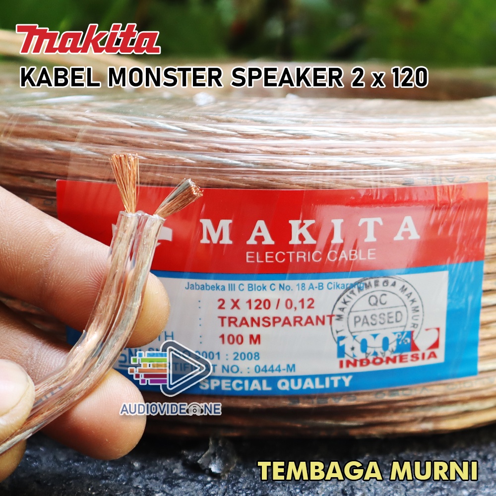 Jual Kabel Speaker Makita 2 x 120 Kabel Monster Tembaga Murni Original ...