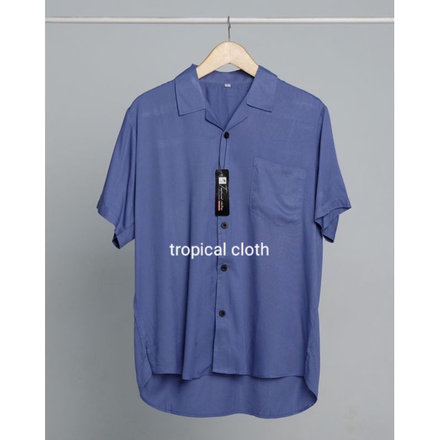 Jual ~KEMEJA POLOS LENGAN PENDAK HAWAIAN CLASSIC SHIRT KEMEJA PANTAI ...
