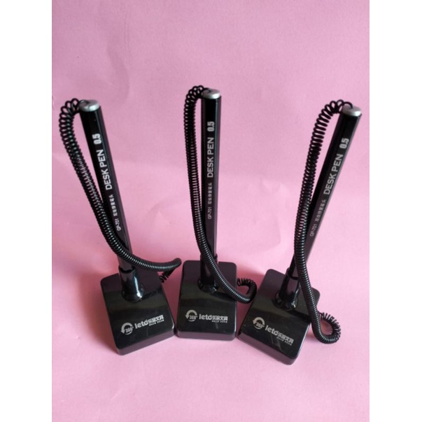 Jual Pulpen Pen Meja Tempel Stand Desk Pen Spiral Berdiri | Shopee ...