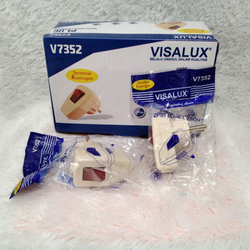 Jual steker colokan listrik saklar lampu visalux | Shopee Indonesia