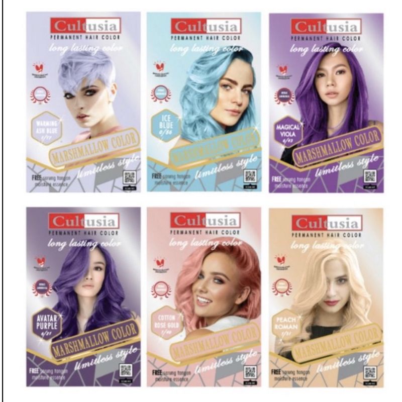 Jual Cultusia Hair Color Marshmallow Original - Pewarna Rambut Warna ...