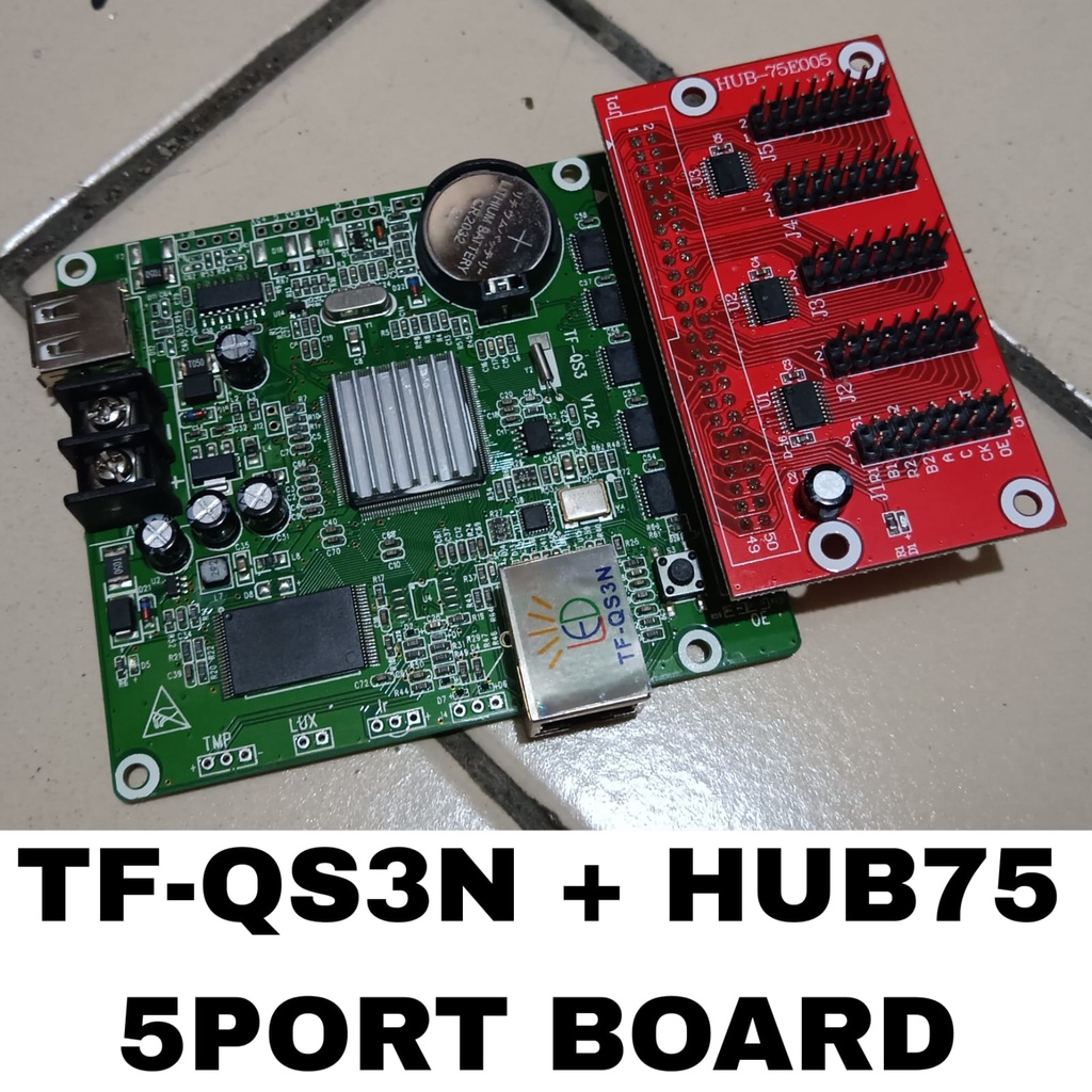 Jual Kontroler Videotron Full Color TF-QS3N USB & Ethernet + hub75 ...