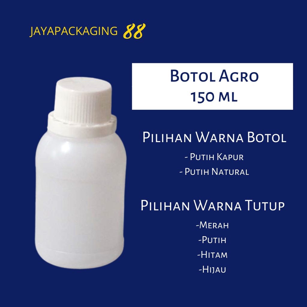 Jual Botol Agro 150ml 150 ml Botol Labor Botol Kapsul HDPE | Shopee ...