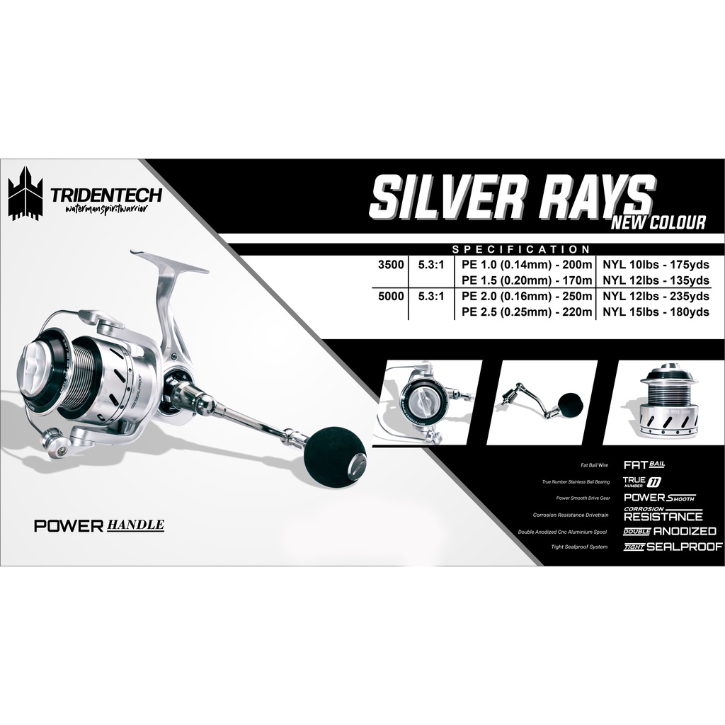 Jual Tridentech Silver Rays New Color | Shopee Indonesia