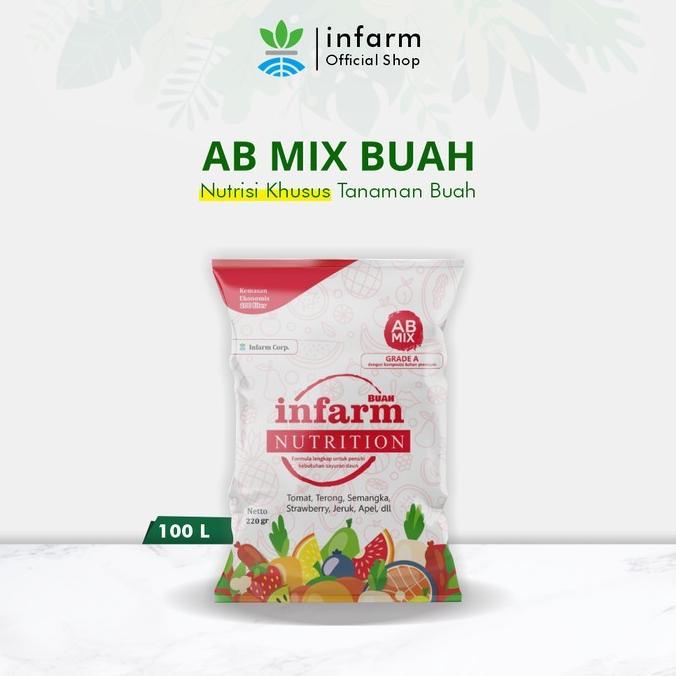 Jual Infarm Nutrisi AB Mix Besar Buah Hidroponik dan Organik untuk 1000 ...
