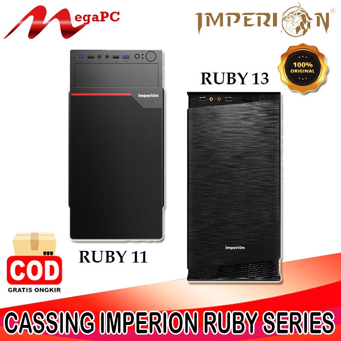 Jual PC Case / Casing PC Komputer Imperion Ruby Series Include PSU ...
