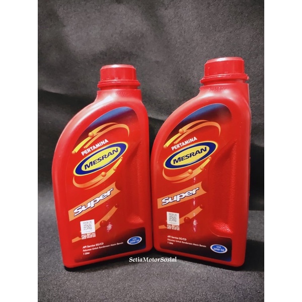 Jual OLI MESRAN SUPER SAE 20W-50 1Liter | Shopee Indonesia