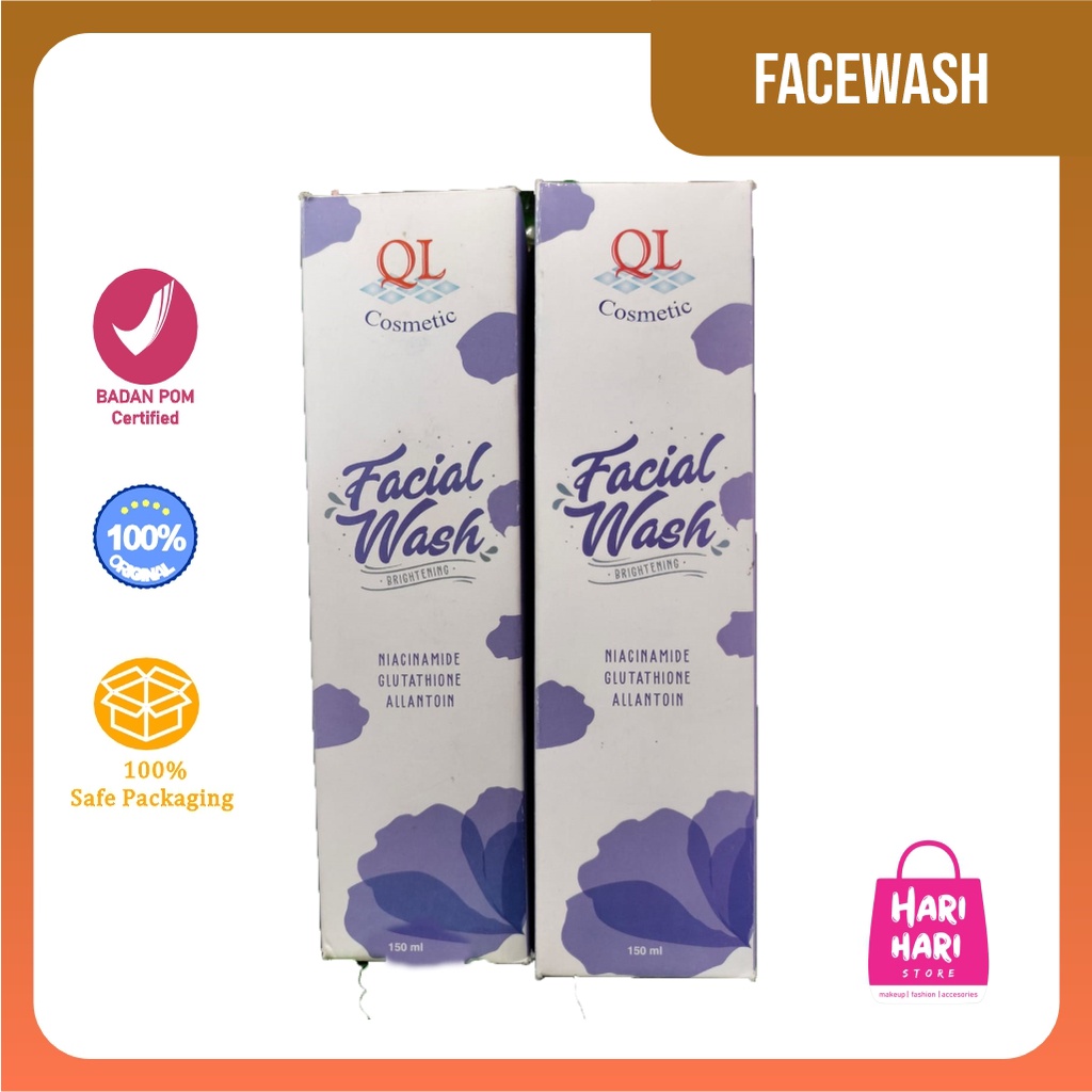 Jual QL COSMETICS BRIGHTENING FACIAL WASH | Shopee Indonesia