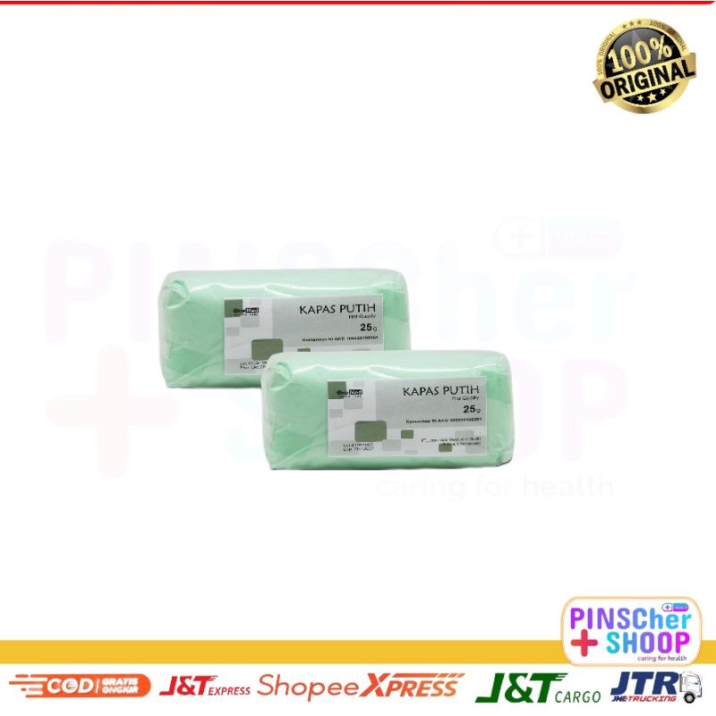 Jual Kapas Pembalut 25 Gram Kapas Medis Kesehatan | Shopee Indonesia